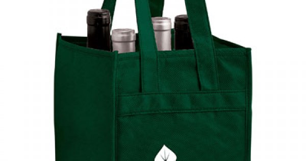 Vineyard Collection 4 Bottle Non-Woven Wine Tote Bag