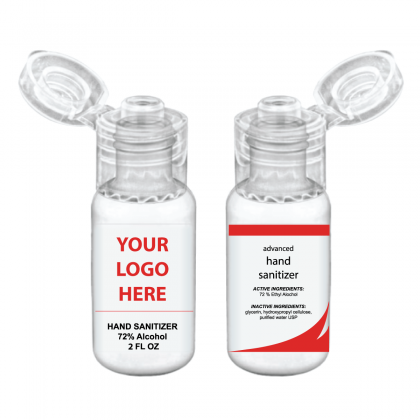 Custom Logo Hand Sanitizer 2 Oz Bottles